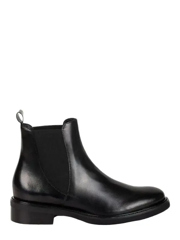 LUCA GROSSI Leather Chelsea Boots - Black