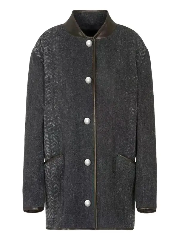 Giorgio Armani Single-breasted Coat - Grey