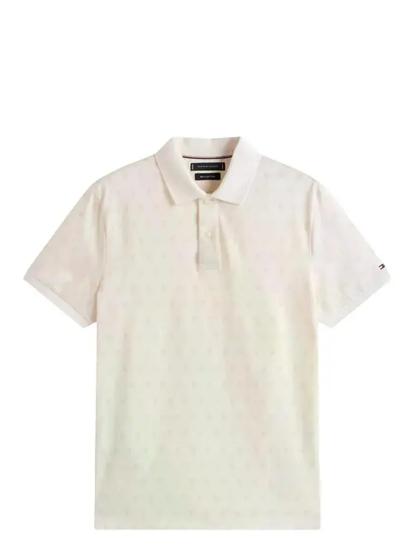 Tommy Hilfiger Logo-print Polo Shirt - Neutrals