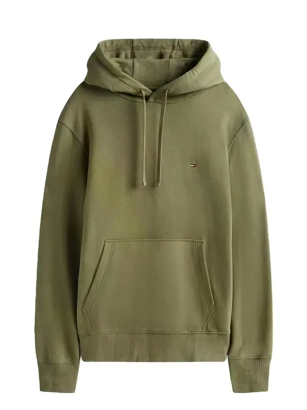 Tommy Hilfiger Logo-embroidered Hoodie - Green