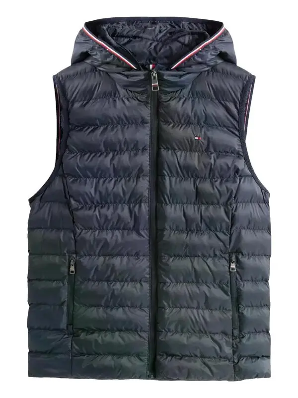 Tommy Hilfiger Hooded Padded Gilet - Blue