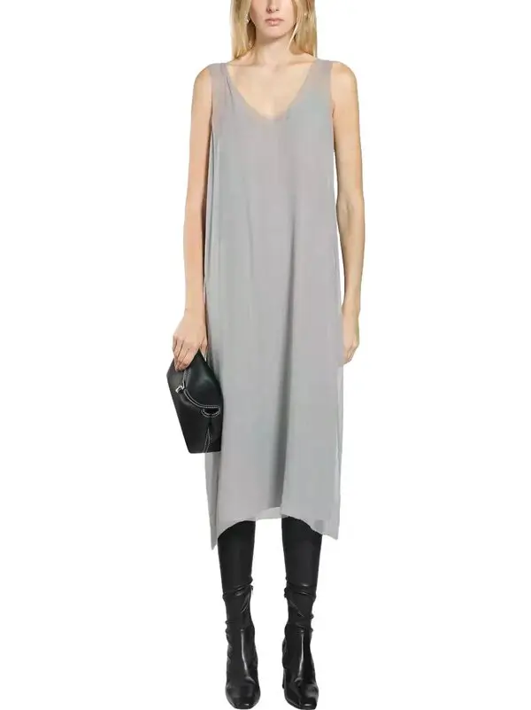 TOTÊME Chiffon Midi Slip Dress - Grey