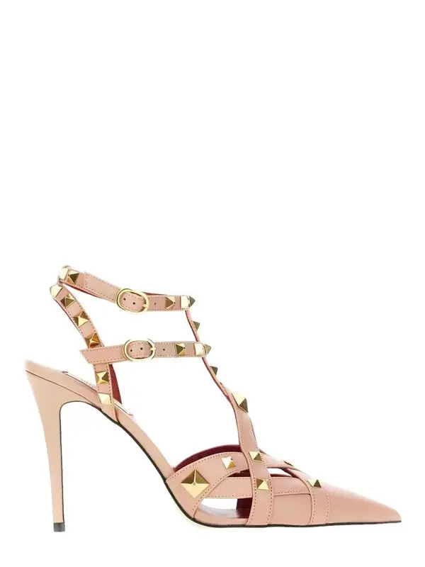 Valentino Garavani 100mm Rockstud-embellished Leather Pumps - Pink