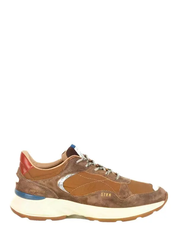 Stokton Panelled Reverse Sneakers - Brown