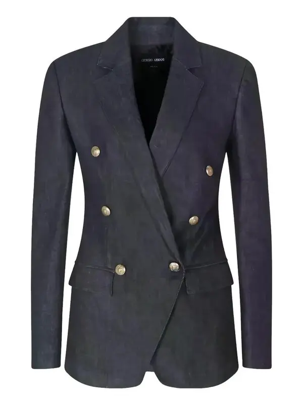 Giorgio Armani Double-breasted Blazer - Blue