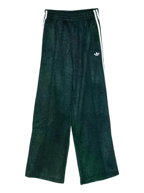 Adidas Striped Logo Track Pants - Green