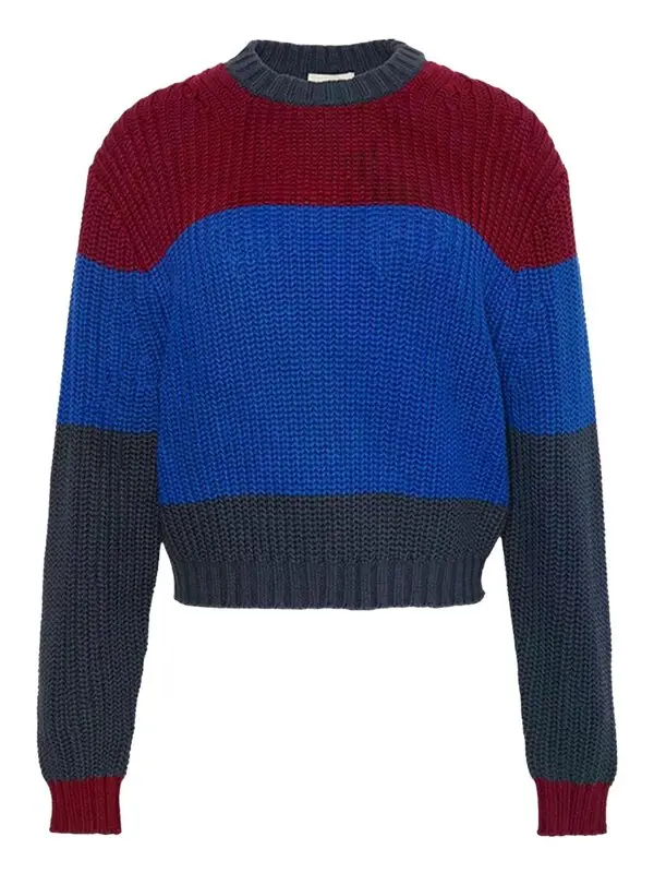 Calvin Klein Colourblock Knit Sweater - Blue