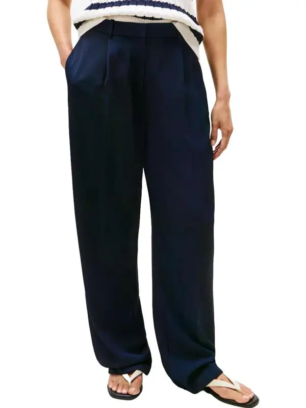 Tommy Hilfiger Pleated Trousers - Blue