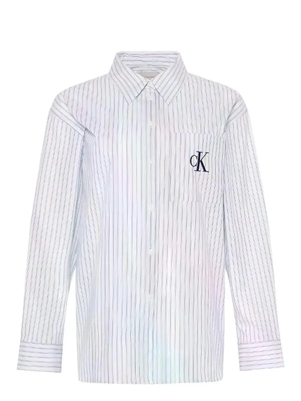 Calvin Klein Striped Shirt - White