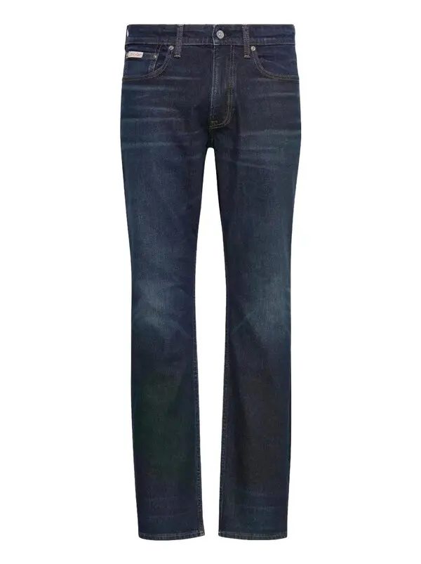 Calvin Klein Logo-patch Jeans - Blue