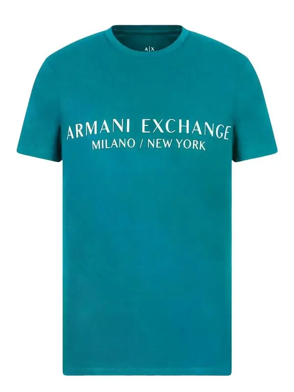 Armani Exchange Logo-print T-shirt - Blue