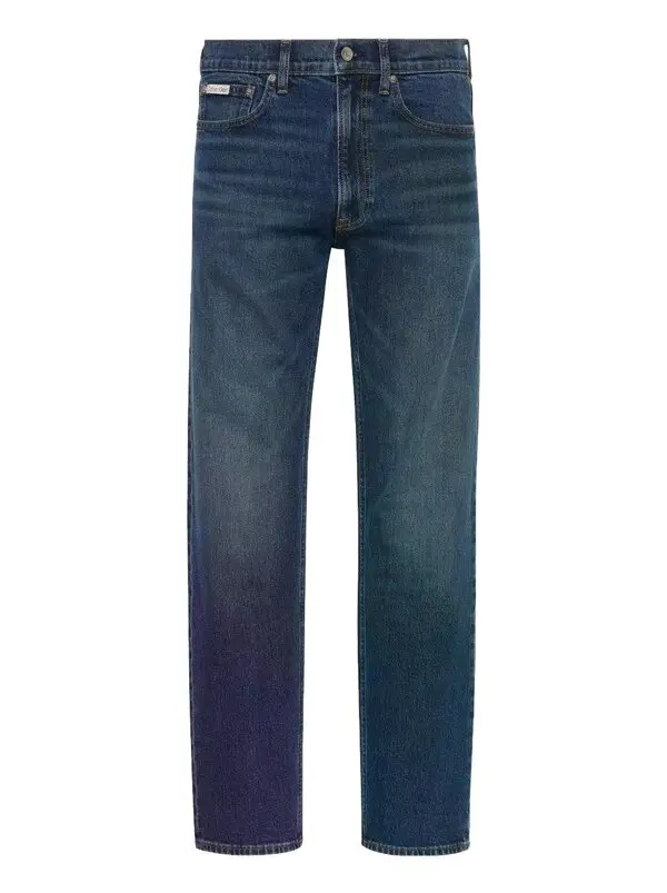 Calvin Klein Logo-patch Jeans - Blue