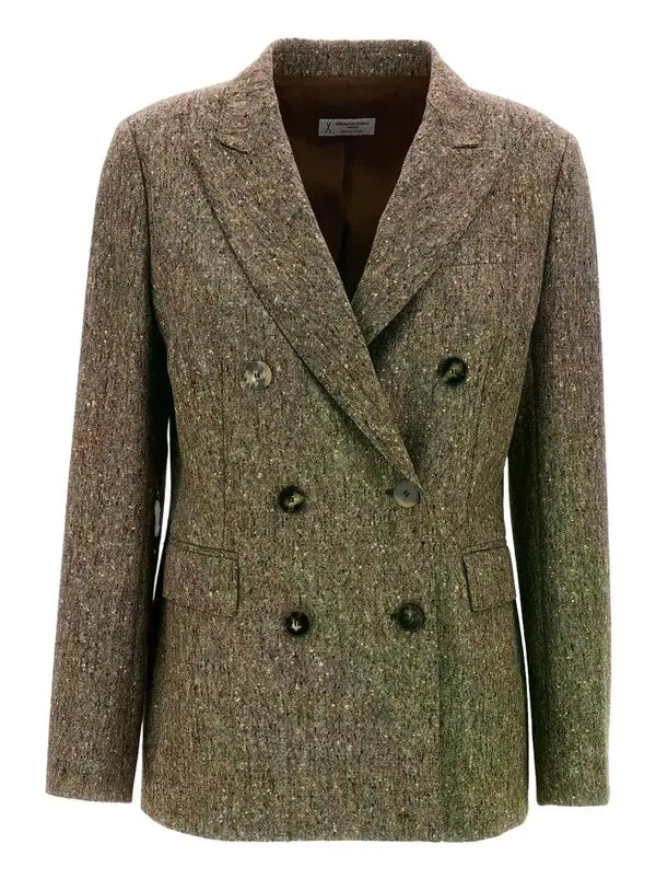 Alberto Biani Double-breasted Blazer - Brown