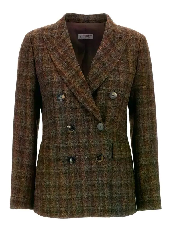 Alberto Biani Double-breasted Blazer - Brown