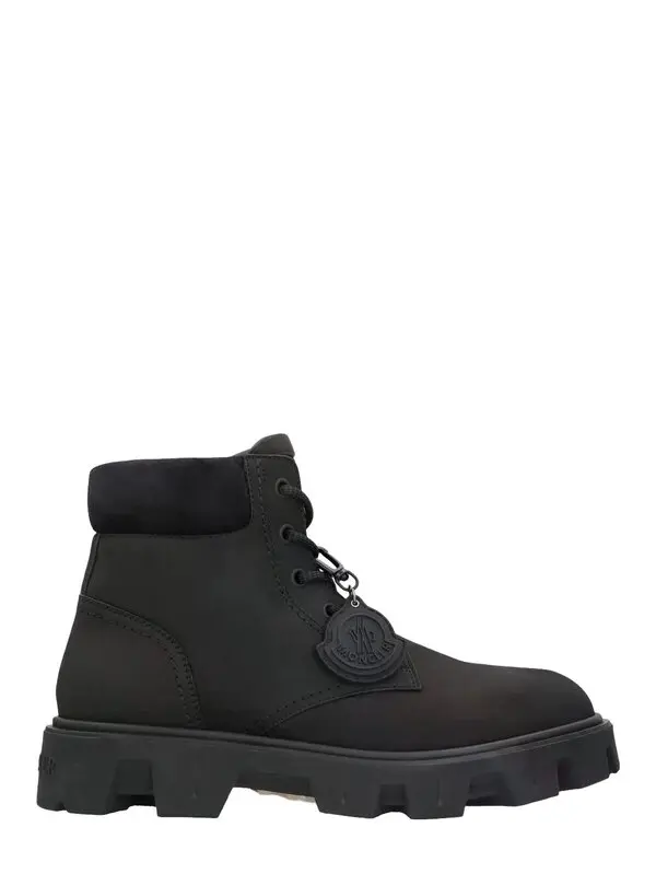 Moncler Peak City Suede Hiking Boots - Black