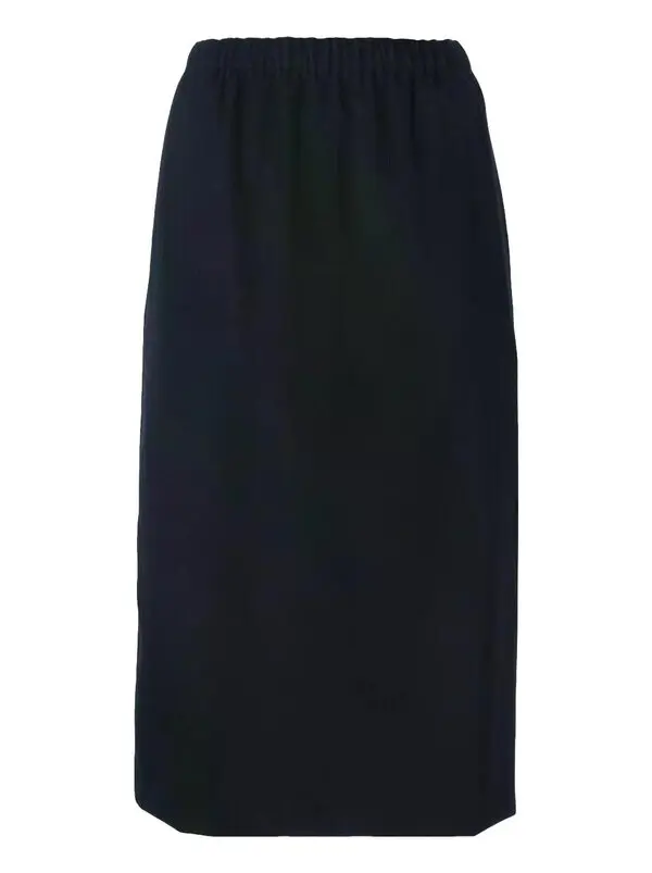 Comme Des Garçons Elasticated-waistband Midi Skirt - Blue