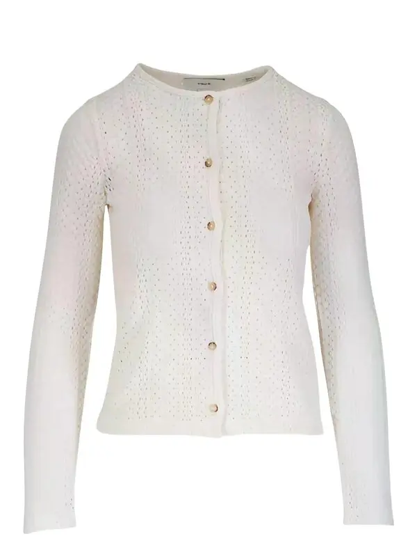 Vince Open-knit Cardigan - White