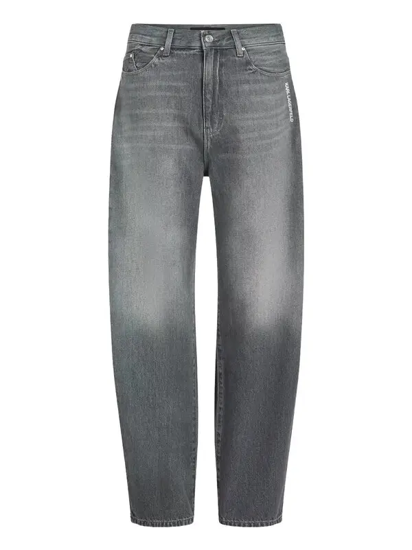 Karl Lagerfeld Ikon Barrel-leg Jeans - Grey