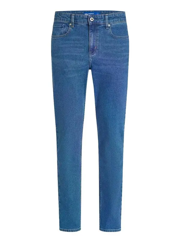 Karl Lagerfeld Logo-patch Jeans - Blue