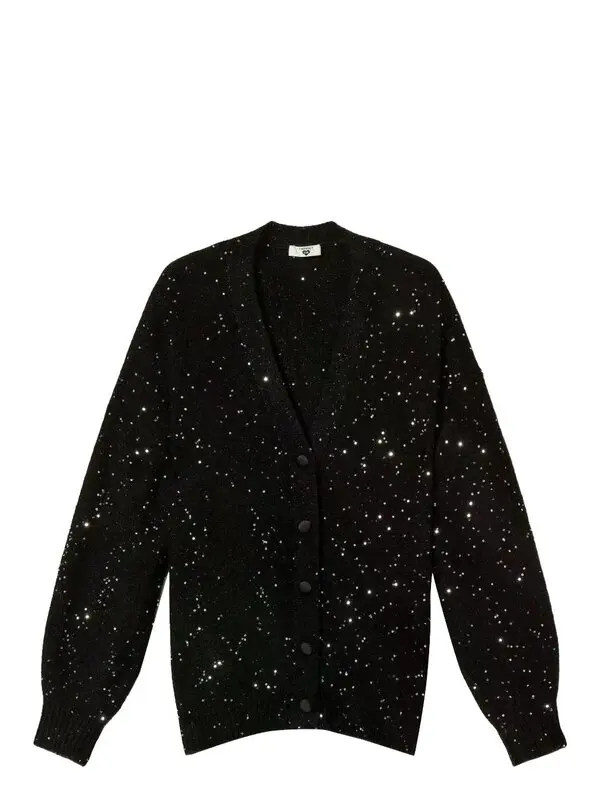 TWINSET Sequin Embellished Cardigan - Black
