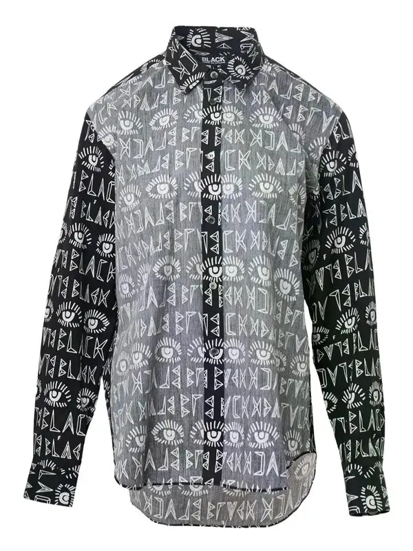 BLACK COMME DES GARÇONS Filip Pagowski Graphic-print Shirt - Black