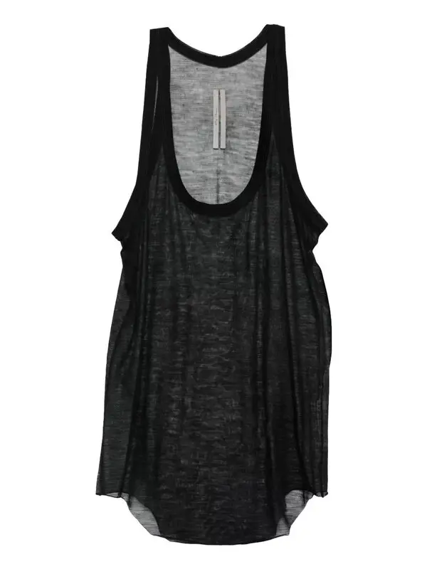 Rick Owens Round-neck Tank Top - Black