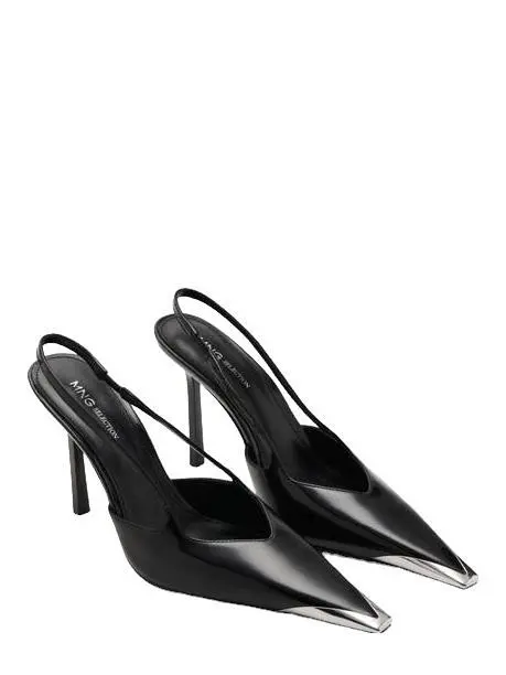 Mango Slingback Pumps - Black