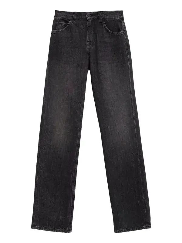 THE ROW Carlyl Cotton Jeans - Black