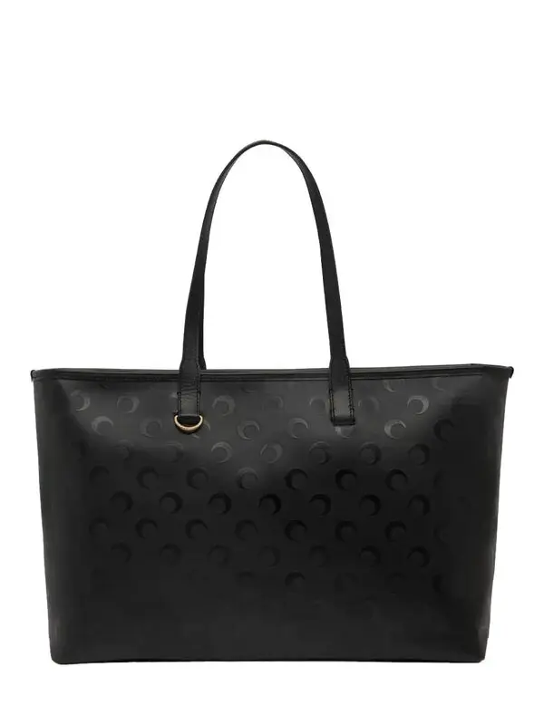 MARINE SERRE Moon Canvas Tote Bag - Black