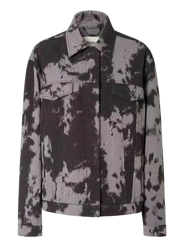 Fendi Ff Motif Flap Pocket Jacket - Grey