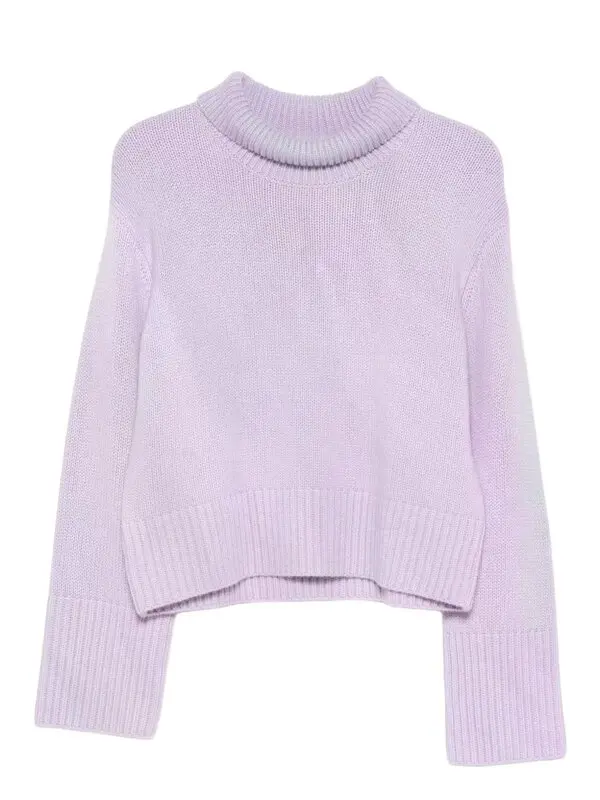 LISA YANG Fleur Roll-neck Sweater - Purple