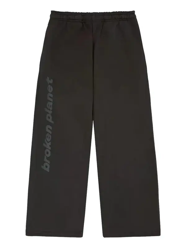 BROKEN PLANET Repair Service Elastic-waist Track Pants - Black