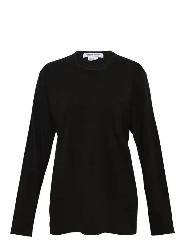 Comme Des Garçons Teiban Cotton Long-sleeve Top - Black