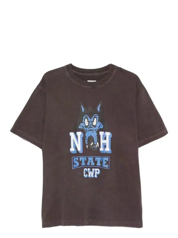 NEIGHBORHOOD Nh Wolf-print T-shirt - Brown