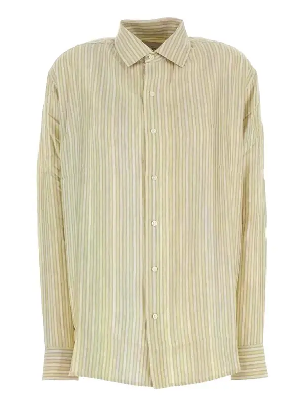 Le Kasha Songino Embroidered Striped Shirt - Neutrals