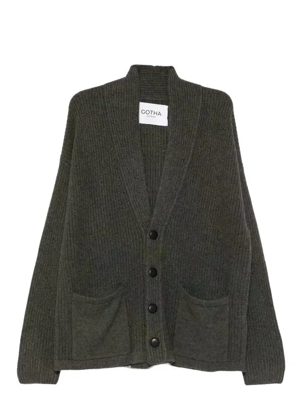 GOTHA Buttoned Cardigan - Green