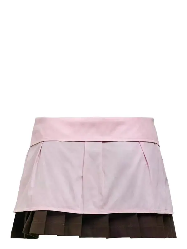 Ashley Williams Pleated Mini Skirt - Brown