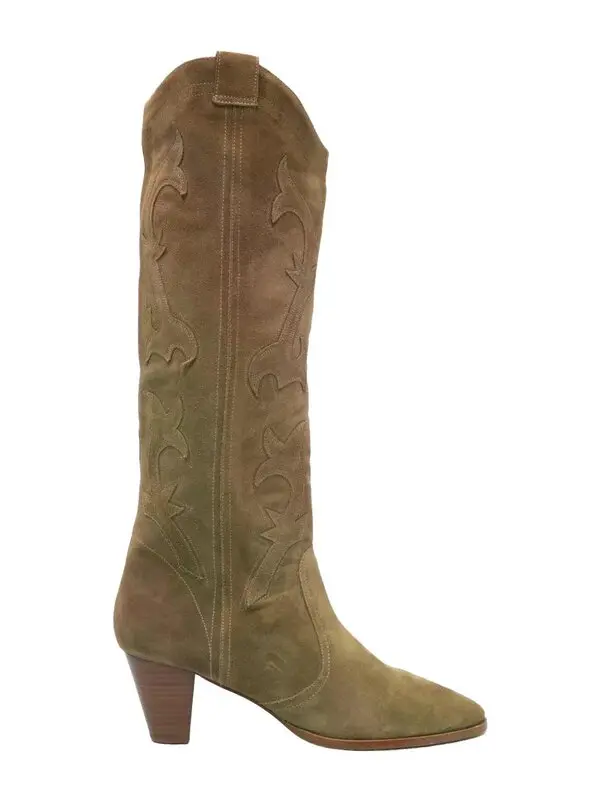 Ba&sh Casey 65mm Heeled Boots - Green