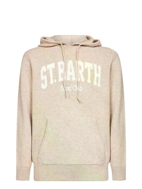 MC2 SAINT BARTH Logo-jacquard Hoodie - Neutrals