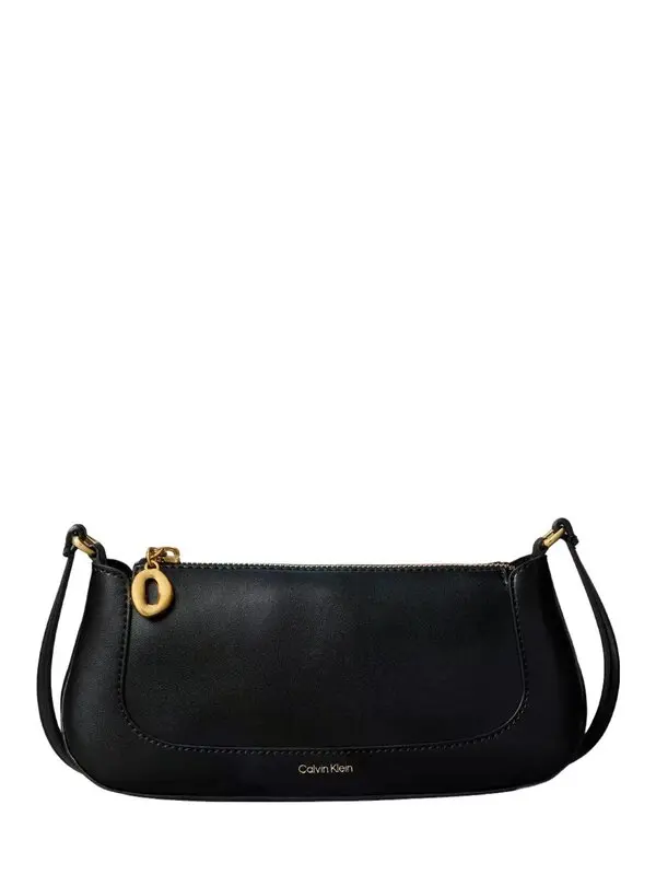 Calvin Klein Zip-charm Shoulder Bag - Black
