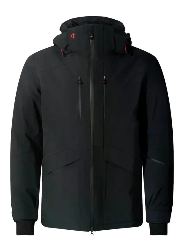 Perfect Moment Hooded Zipped Jacket - Black