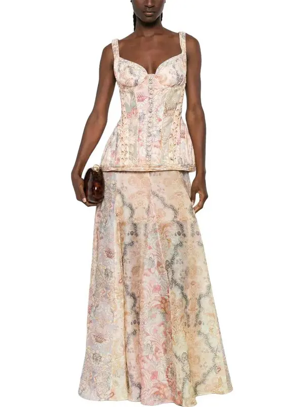 Zimmermann Rebellion Corded Maxi Dress - Neutrals