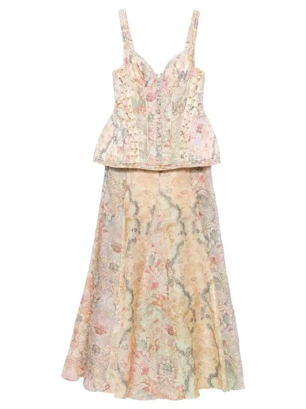 Zimmermann Rebellion Corded Maxi Dress - Neutrals