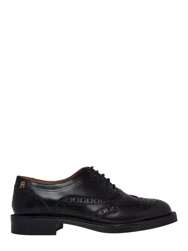 Tommy Hilfiger Perforated-detail Oxford Shoes - Black
