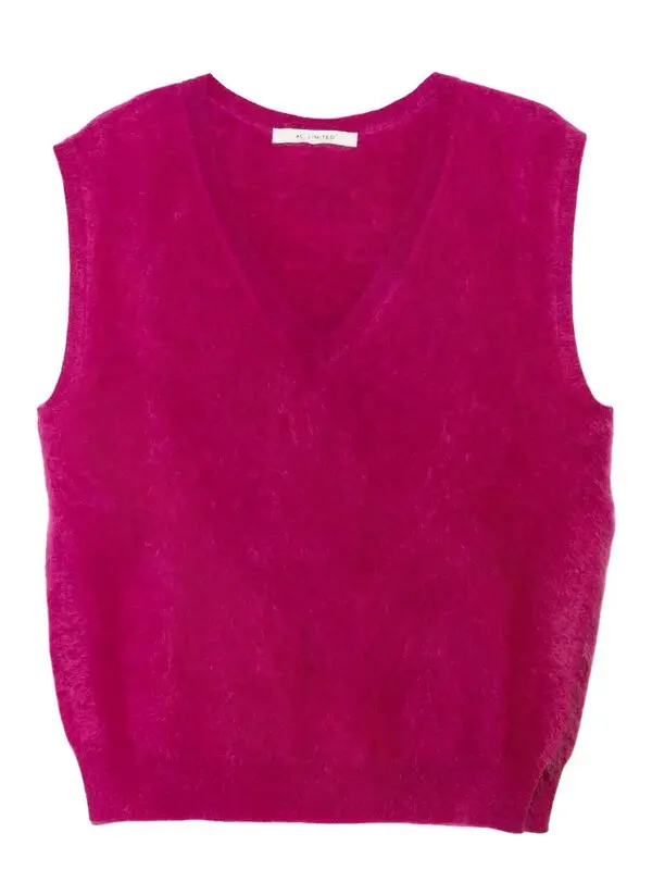 ABSOLUT CASHMERE Miriam V-neck Vest - Pink