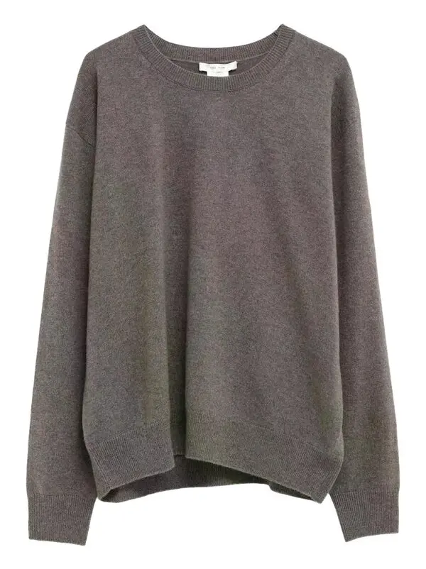 THE ROW Crew-neck Cashmere Sweater - Brown
