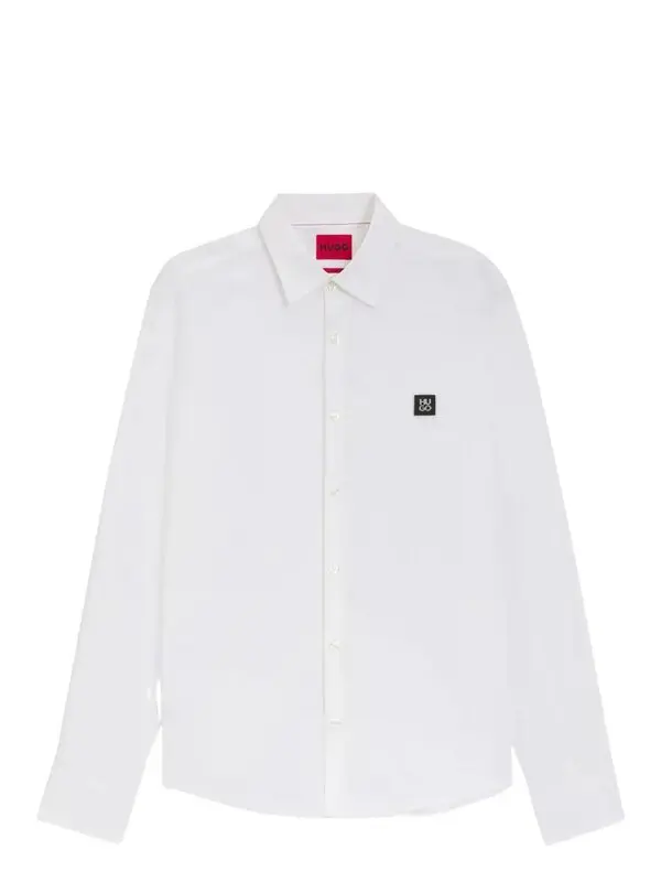 Hugo Logo-patch Shirt - White