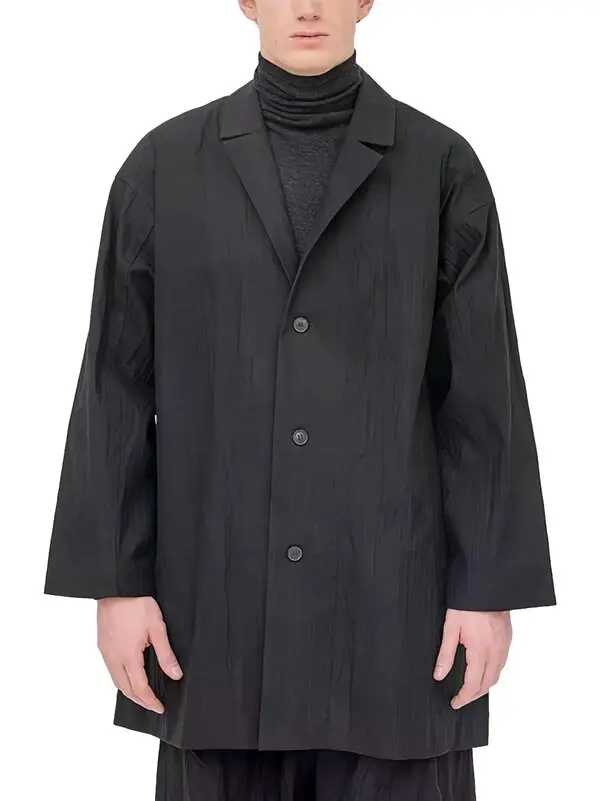 JAN JAN VAN ESSCHE Button-fastening Coat - Black
