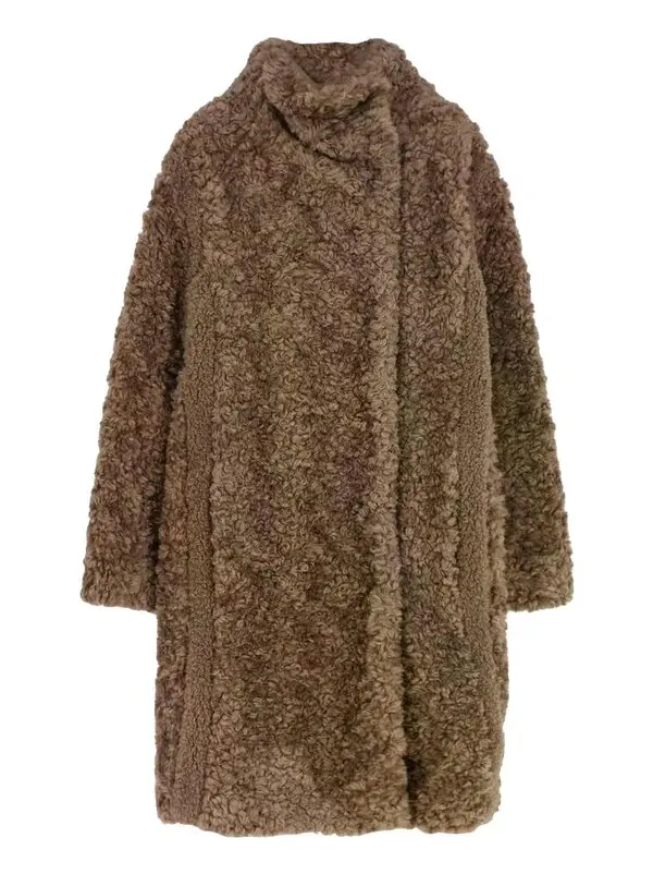 BOSS Faux-fur Coat - Brown