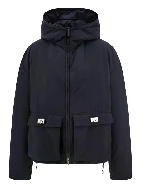 FERRAGAMO Hooded Jacket - Black